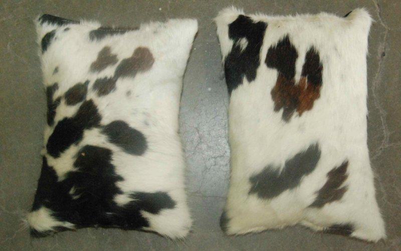 Cow hide pillows